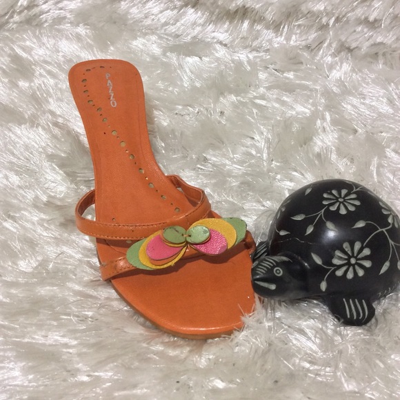 PAZZO | Shoes | Preowned Pazzo Women 3 Heel Leather Slide Sandal | Poshmark
